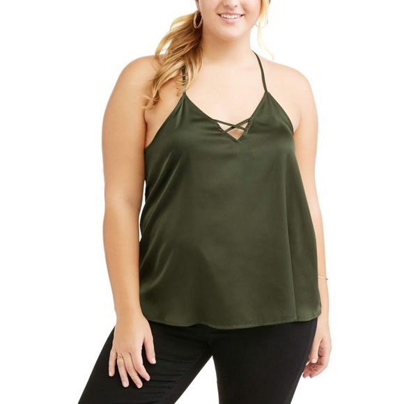No Boundaries | Tops | Nwt Satin Caged Top Small Size S New Satiny Tank ...
